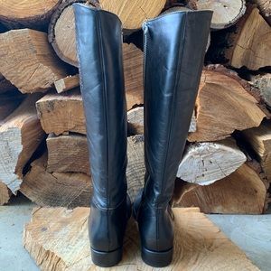 Laura Busi | Shoes | Laura Busi Black Leather Riding Boots | Poshmark